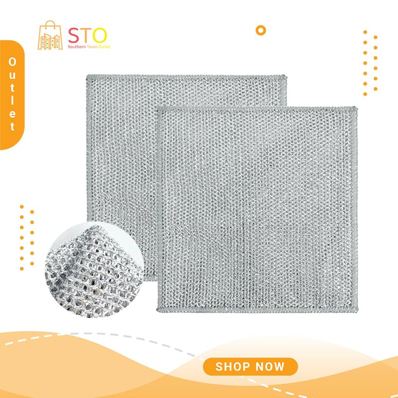 STO Household Kitchen Wire Dishcloth Cleaning Non-Stick Oil Brush ...
