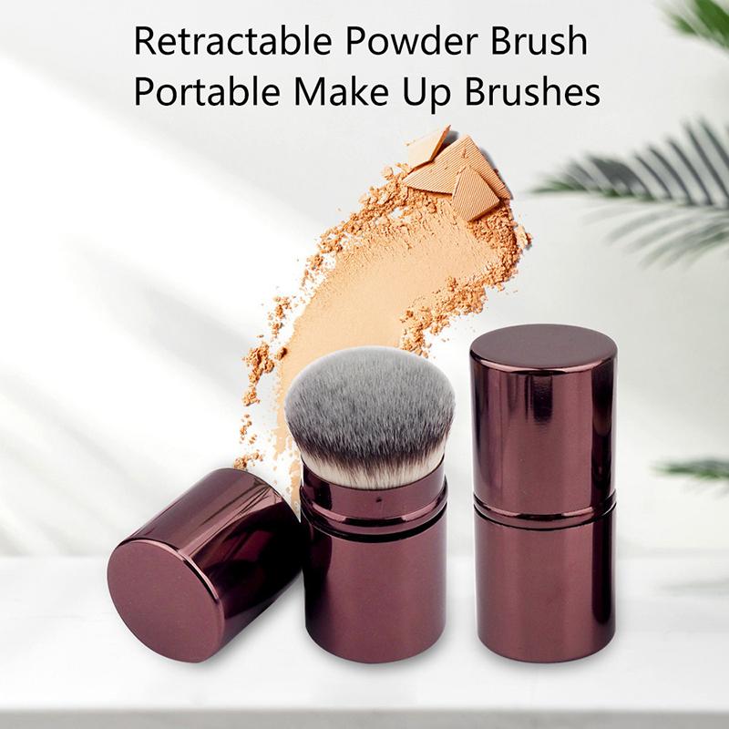 [mqs]1Pcs Retractable Kabuki Brush Retractable Foundation Brush ...