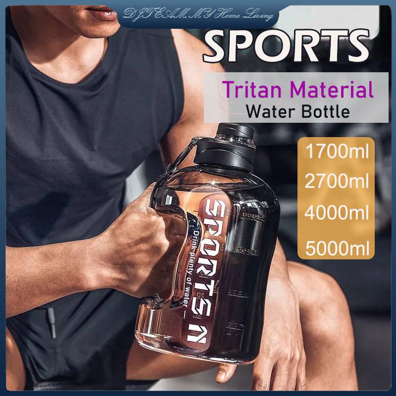 Botol Air Sukan, Lutsinar, Kapasiti Besar (1.7-5L), Sesuai untuk ...