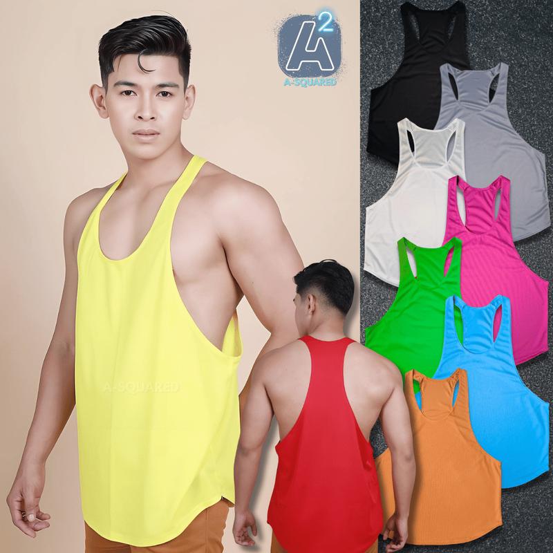 Gym Sando for Men | Drifit Stringer Lowcut Tank Top | Large to - TikTok ...