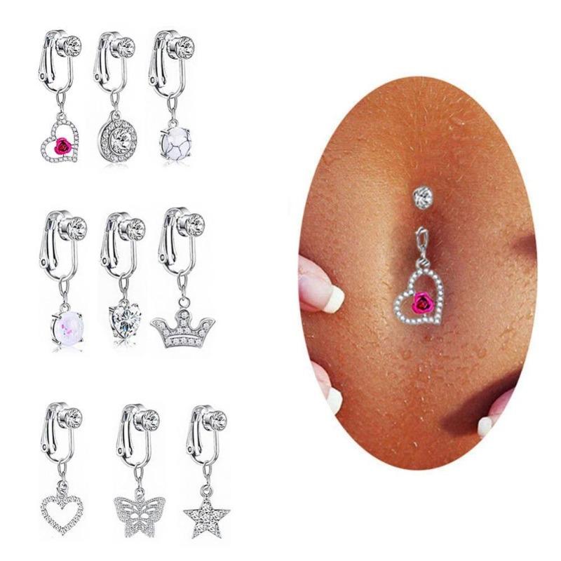 Cincin Butang Perut Palsu, untuk Wanita, Tindik Tiruan, Bentuk - TikTok ...