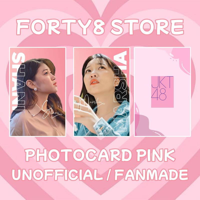 Photocard JKT48 Unofficial / Fanmade Edisi Pink - Shop | Tokopedia