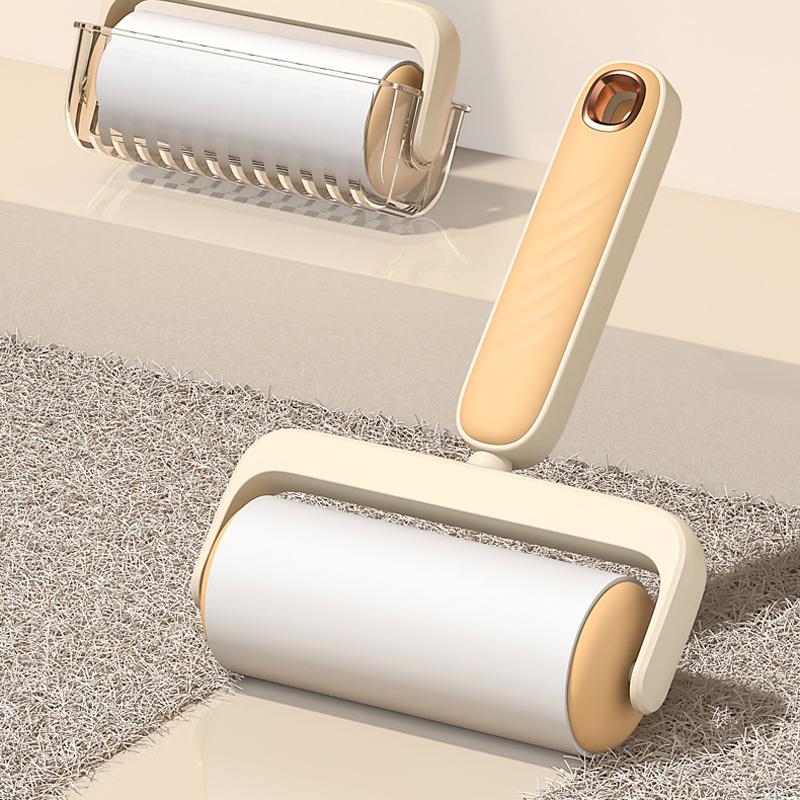 Tearable Roll Paper Sticky Roller Dust Wiper Pet Hair Remove - TikTok ...