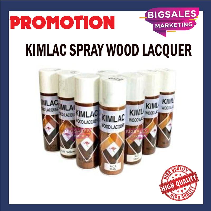 400ML KIMLAC Wood Lacquer Spray/Wood Varnish/Wood Shellac/Syelek ...