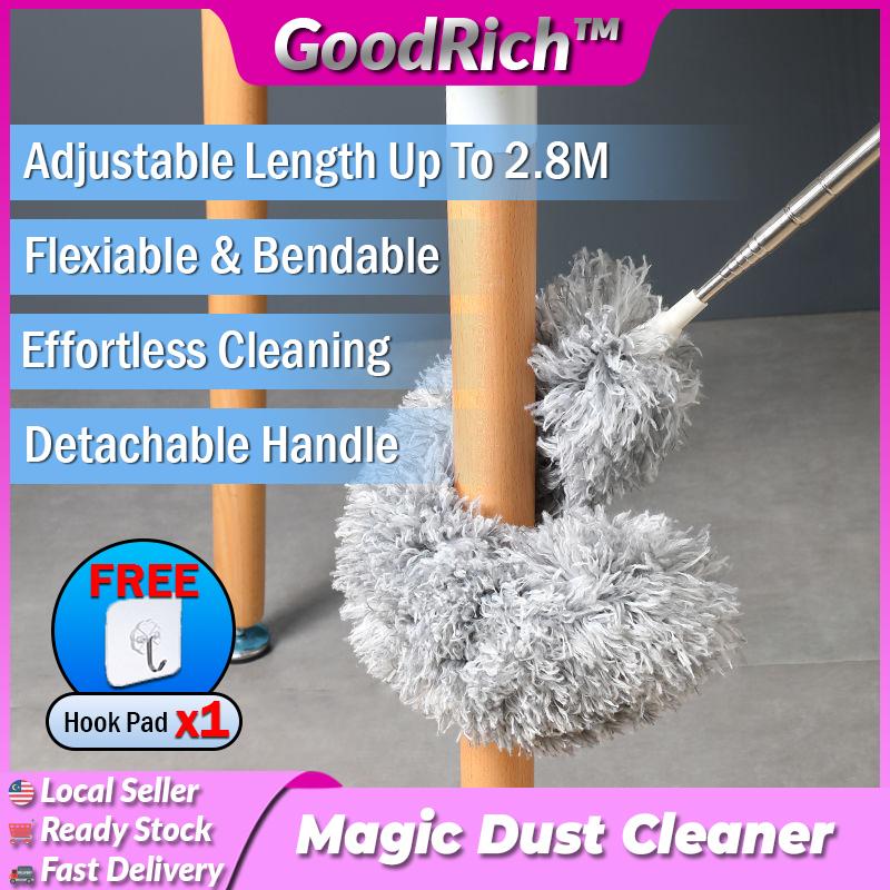 Extendable Microfiber Duster for Cleaning Extra Long 280CM Dust ...