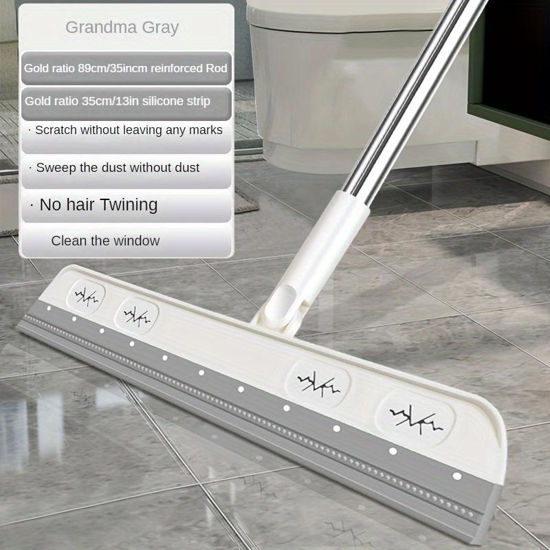 1PCs Broom Dustless Scraper Black Technology Toilet Silicone - TikTok ...