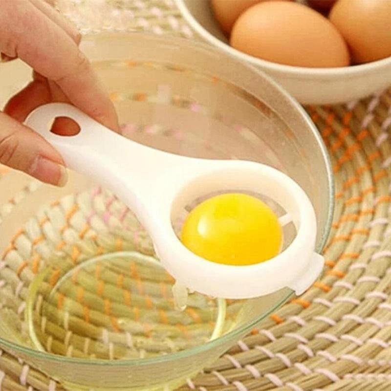 Plastic Egg Yolk Separator Hand Egg Gadgets Divider Egg Food-grade ...