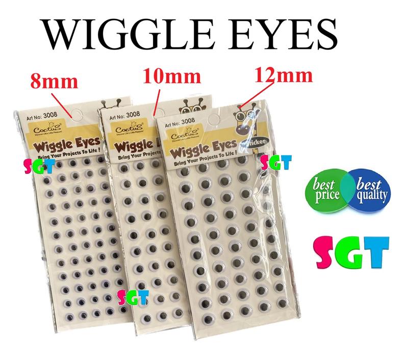 Adhesive Wiggle Eyes Sticker - TikTok Shop Malaysia
