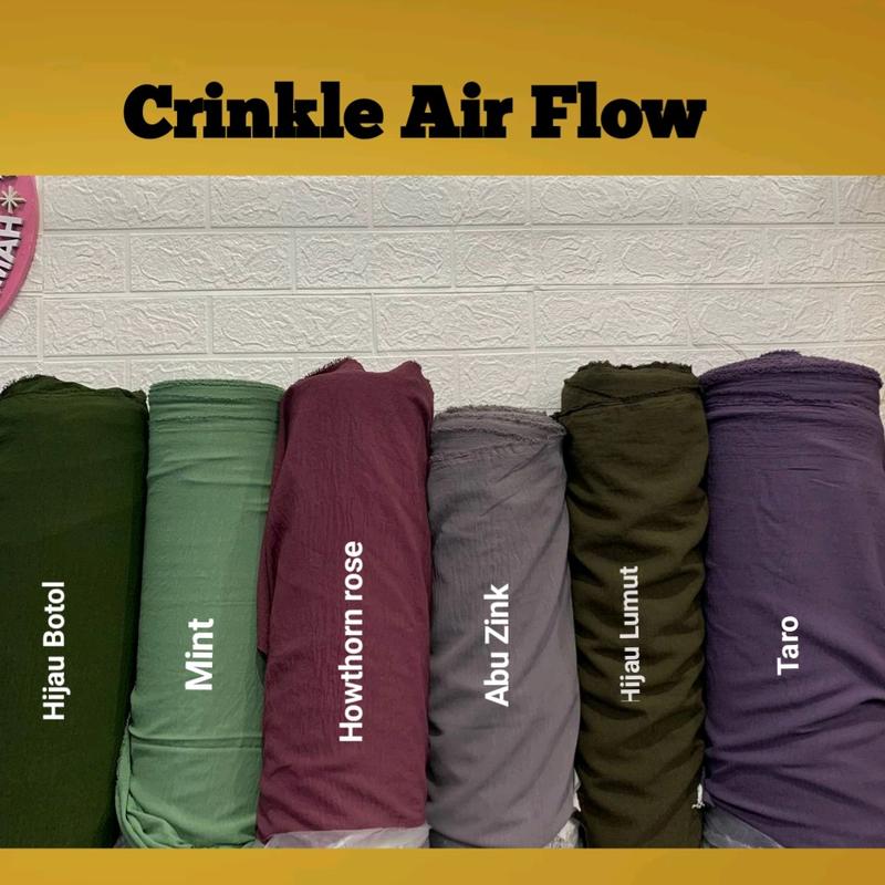 kain crinkle Air flow Anti Kusut - Shop | Tokopedia