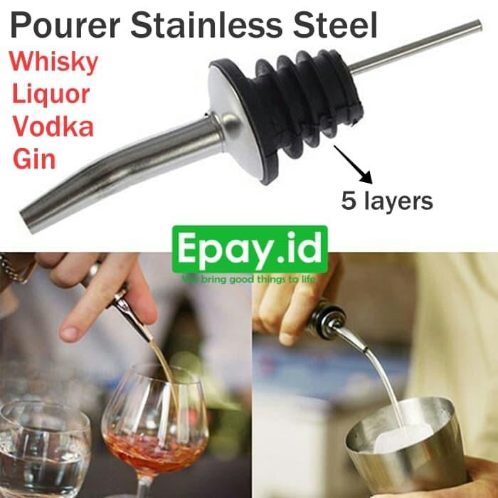 Pourer Stainless Steel Tutup Botol Dispenser Spirit Beer Flo - Shop ...
