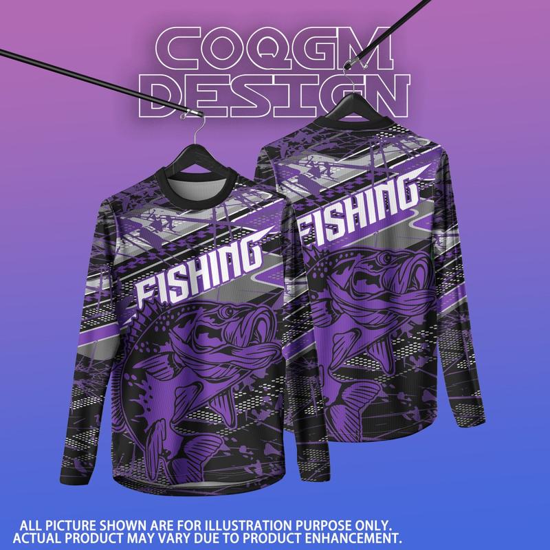 Baju-T Lelaki, Baju-T Cetakan 3D Grafik Memancing, Baju Atasan - TikTok ...