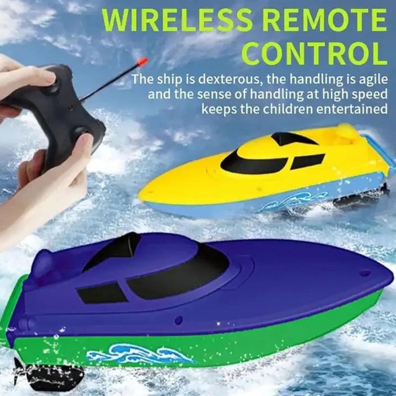 1Pcs High Speed Batteries Remote Control Boat For Kids Toys Remote ...