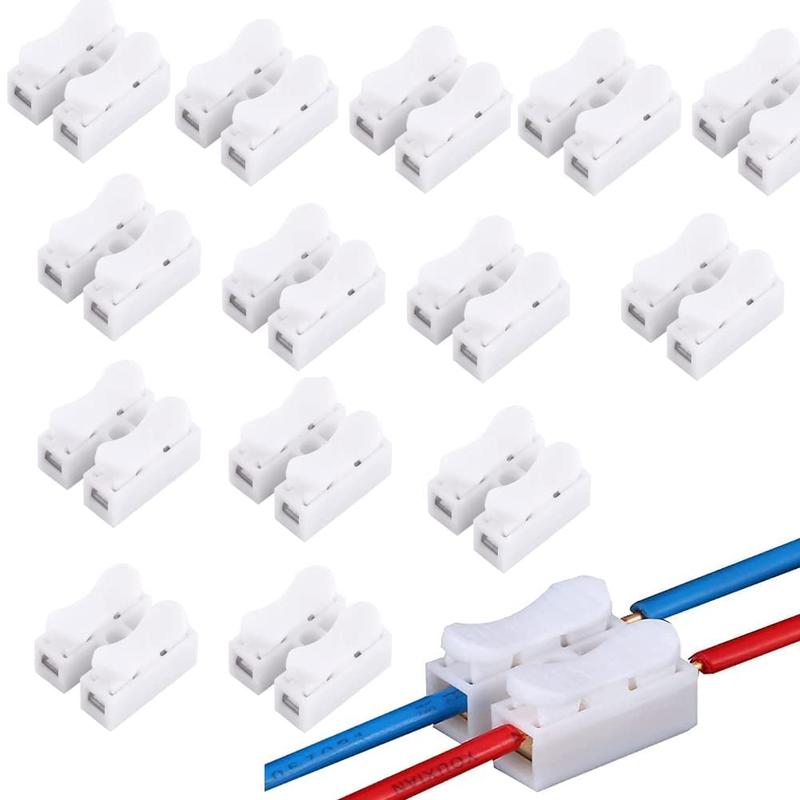 Push Quick Wire Cable Connector, 50pcs 10A 220V 2 Pin Push-i - TikTok Shop
