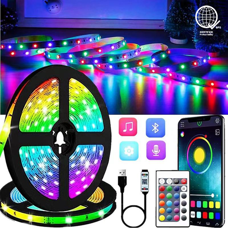 20/15/10/5/3M 5050 USb Sync Music Bluetooth APP Control Led Strip ...