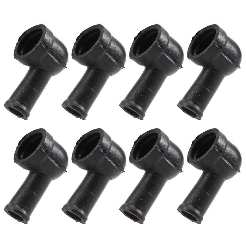 Penutup penebat terminal bateri PVC, 8 keping, 15mm x 8mm, hitam ...