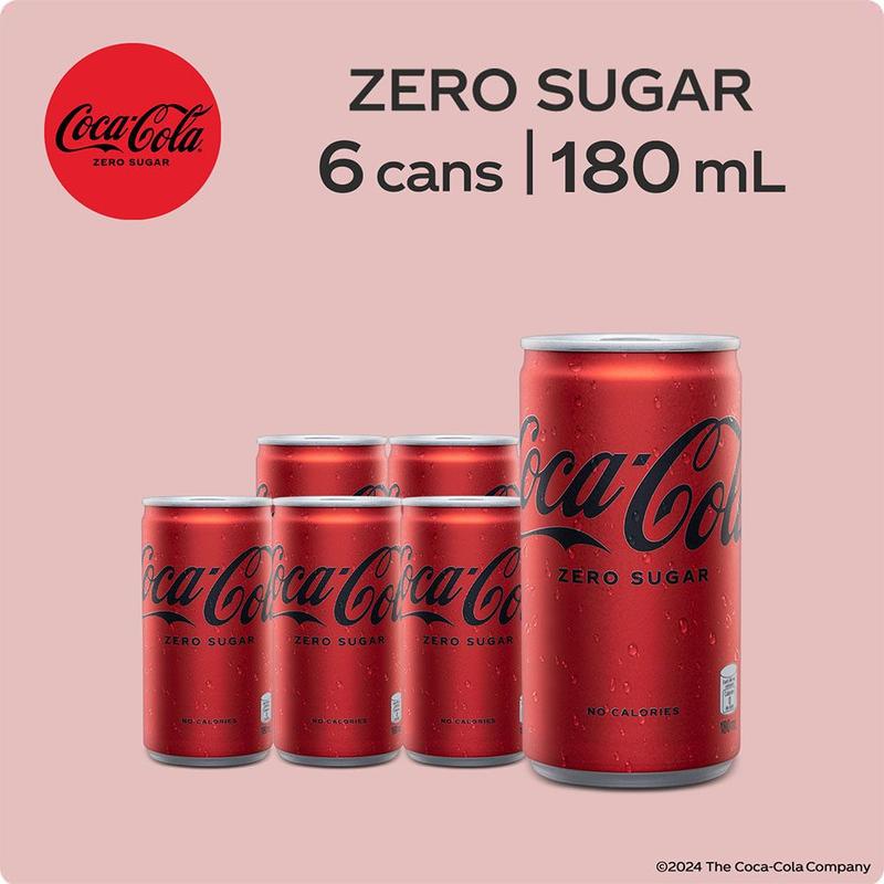 Coca-Cola Zero Sugar Mini Cans 180ml Multipack - TikTok Shop Philippines