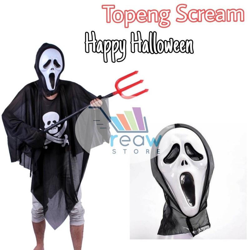 Topeng Pesta Halloween Cosplay Scream Seram Scary Movie Skul - Shop ...