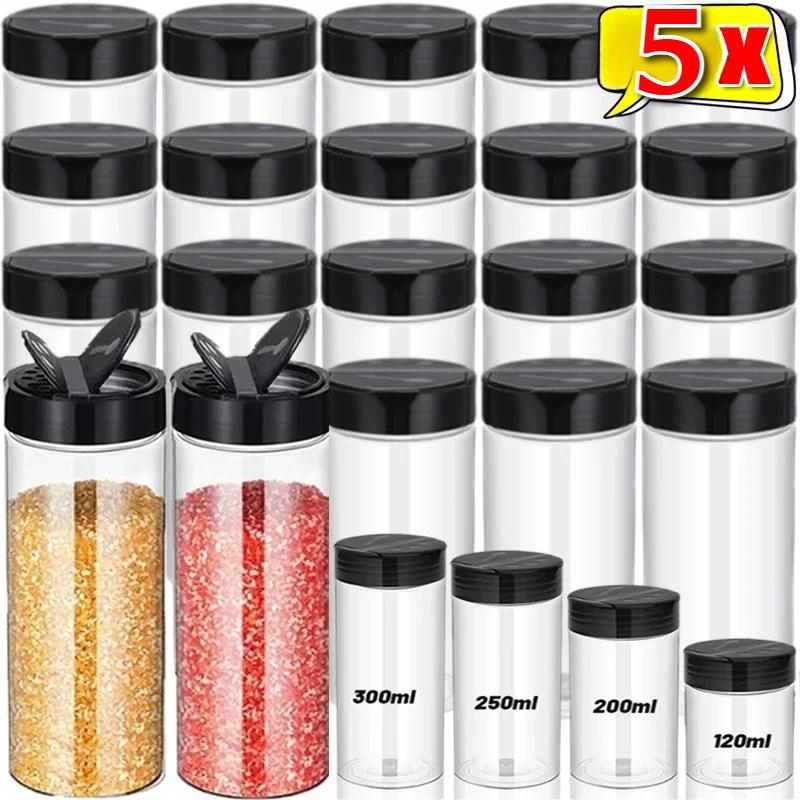 Botol Perasa Lutsinar, Set 5Pcs, dengan Penutup Rama-rama, Sesuai untuk ...
