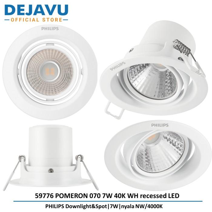 Promo Lampu PHILIPS 59776 POMERON 070 7W 40K WH ID recessed LED - 27K ...