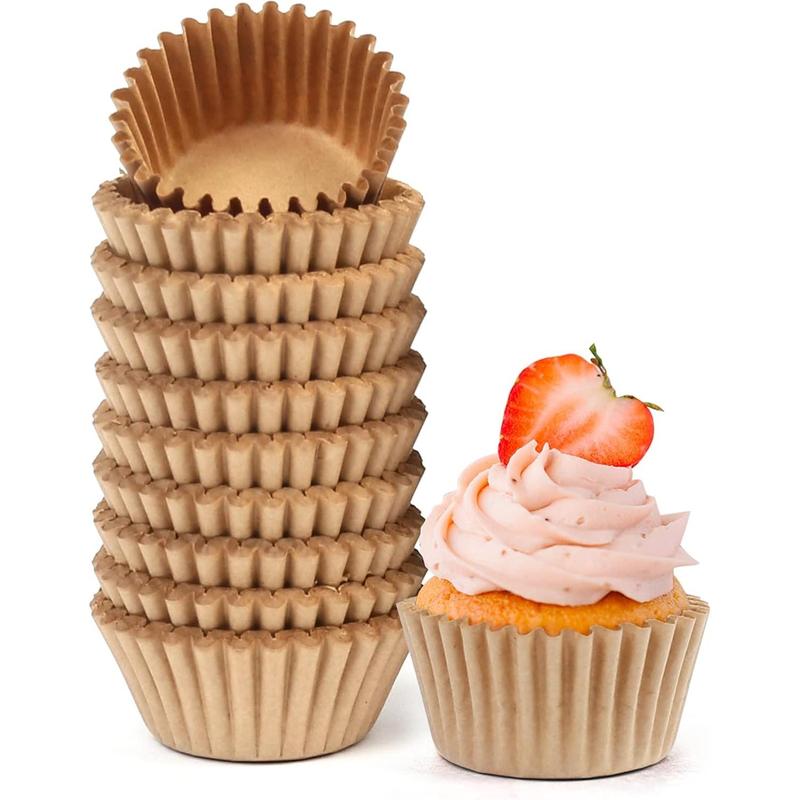500 count Mini Cupcake Liners, Muffin Liners Baking Cups, Greaseproof ...