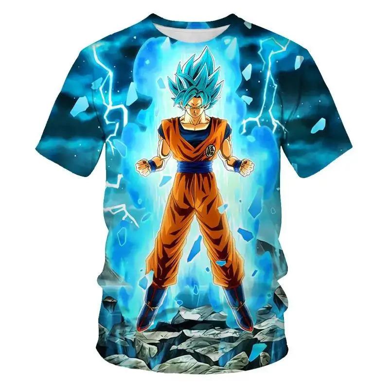 Kids T shirt, 3D print Dragon Ball Son Goku, summer fashion casual ...