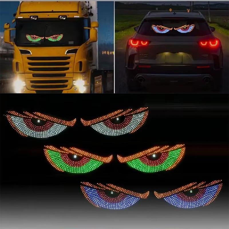 1Pair Lampu LED Animasi Mata Devil's Eye - putih /biru /hijau 11 jenis ...