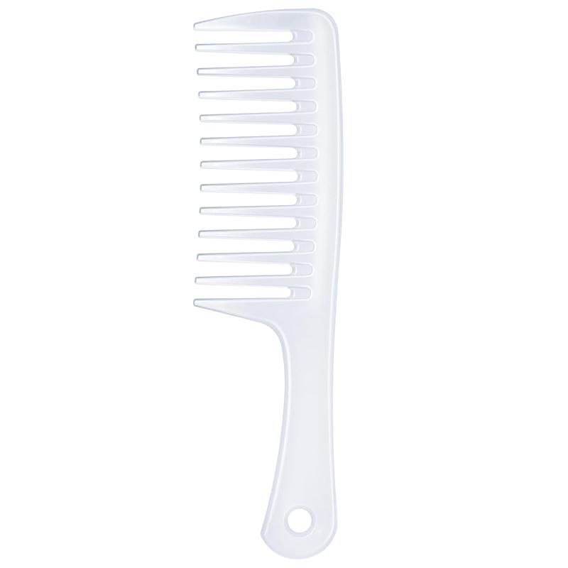 Wide Comb for Women, Translucent Wide Hair Combs Set for Curls ...