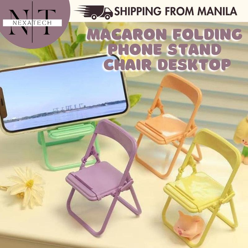 NEXATECH Macaron Chair Phone Stand: Compact ABS Design, Adjustable ...