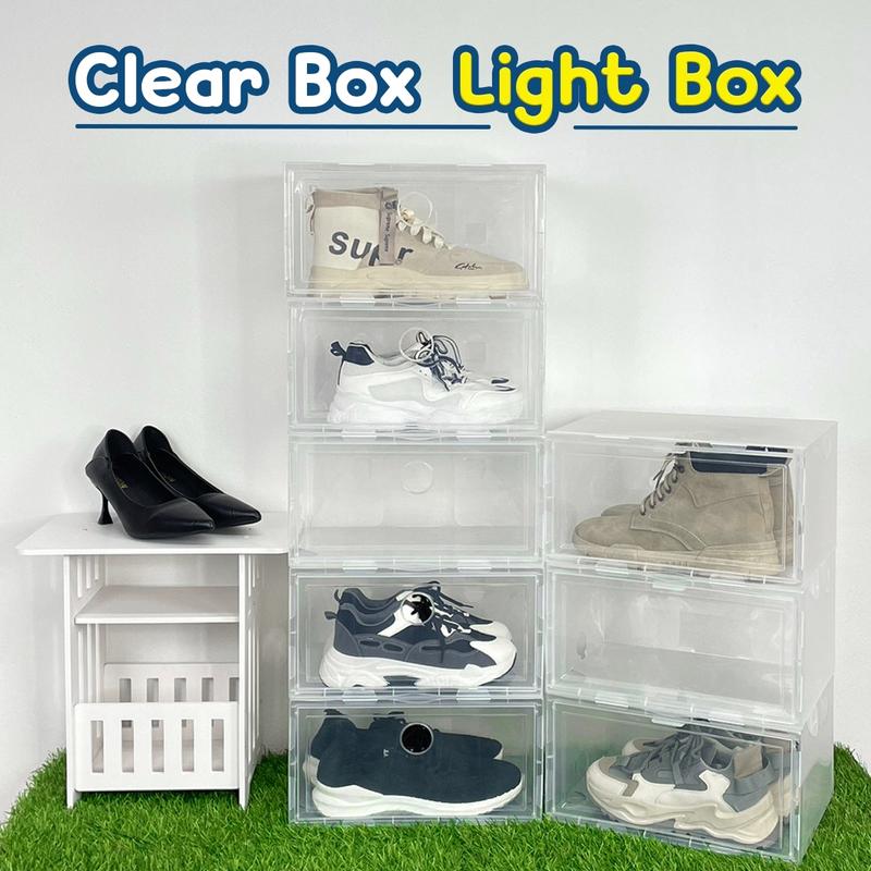 กล่องรองเท้ารุ่น ฝาข้าง Clear/Light Color *สินค้าเสียหายแจ้งเคลมได้ค่ะ ...