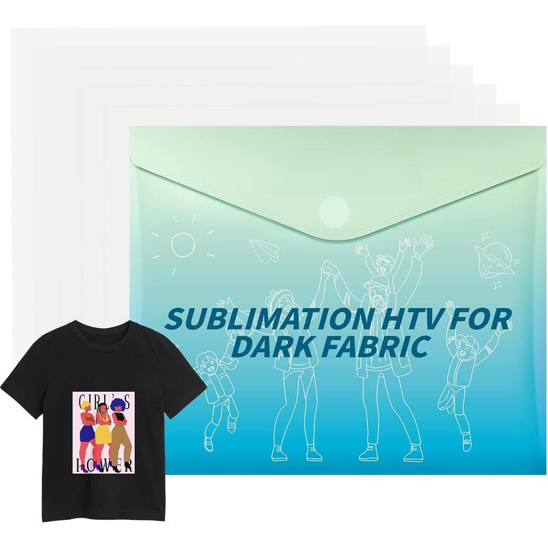 Sublimation HTV - 5 Pack Matte Vinyl for Dark/Light Fabric - - TikTok Shop