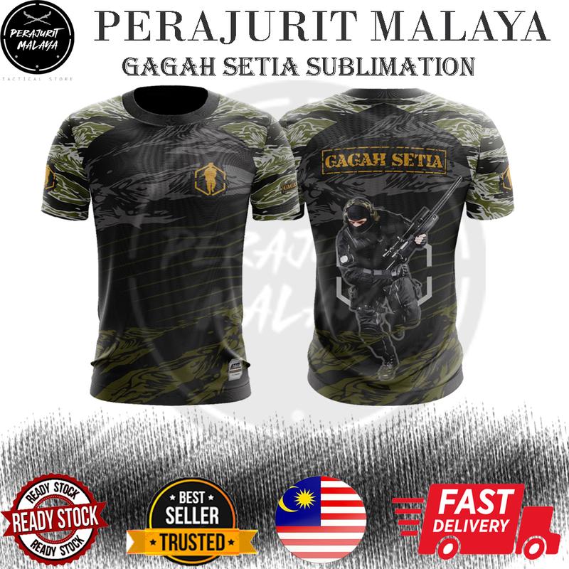 Perajurit Malaya Microfiber Sublimation Printed Round Neck Short ...