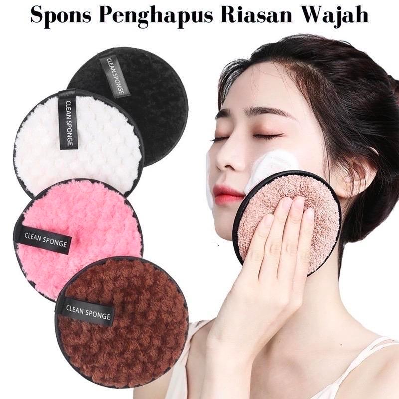 (READY) Makeup Removal Clean Sponge Double Sided Puff/ Face Cleansing ...
