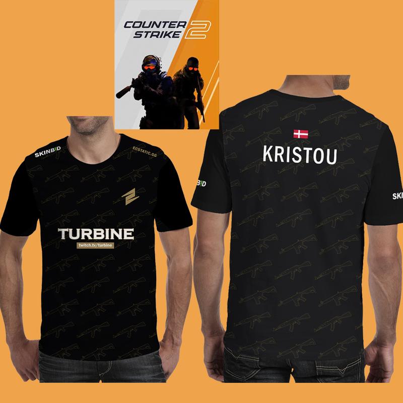 CS2 E-sports Uniforms 100% Cotton Men's T-shirts ECSTATIC Uniforms 2025 ...