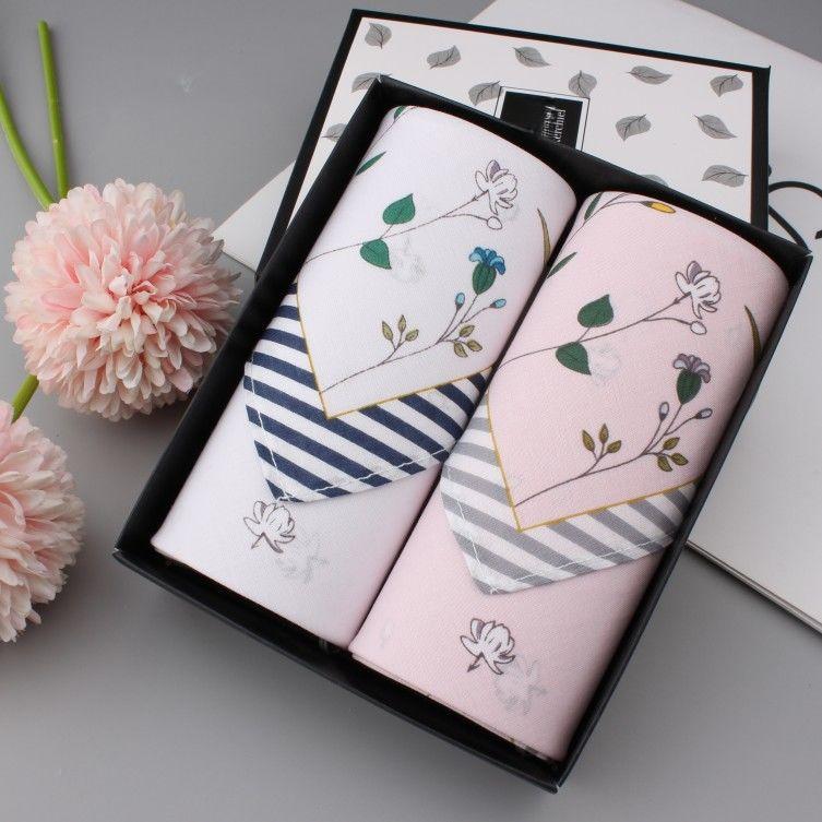 Women's Fashion Printed Thin and Soft Handkerchief Cherry Blossom ...