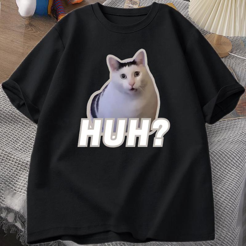 Baju T Mememe Kucing, Huh, Grafik Kucing Comel Lucu, Baju-T Fesyen ...