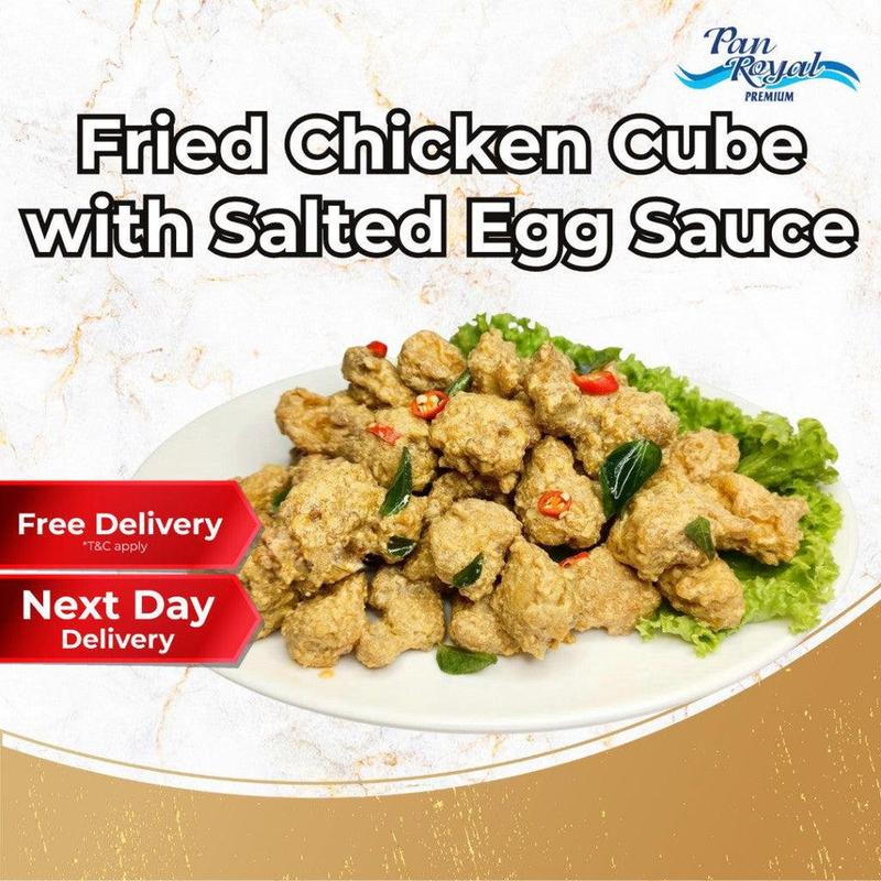 [PAN ROYAL] Frozen Fried Chicken Cube with Salted Egg Sauce - TikTok ...