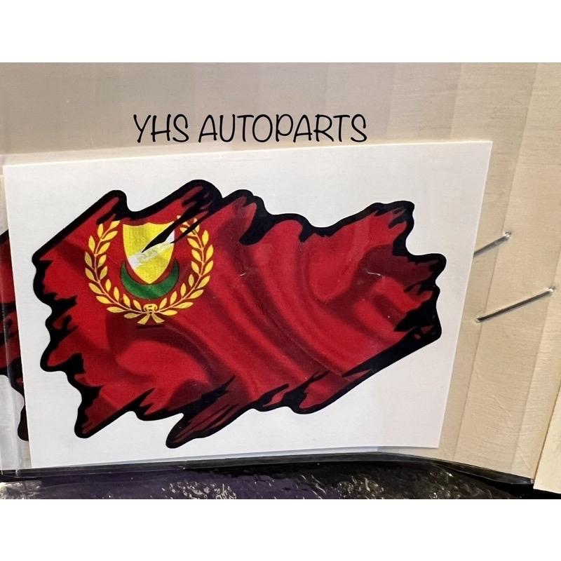 Sticker Bendera Malaysia/Kedah/Thailand/Vietnam/Oley Sticker-Sticker ...