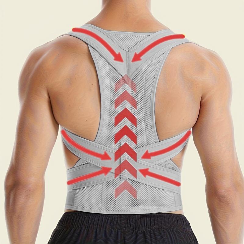 Adult Posture Corrector|Invisible Back Support Belt |Black Polyester ...
