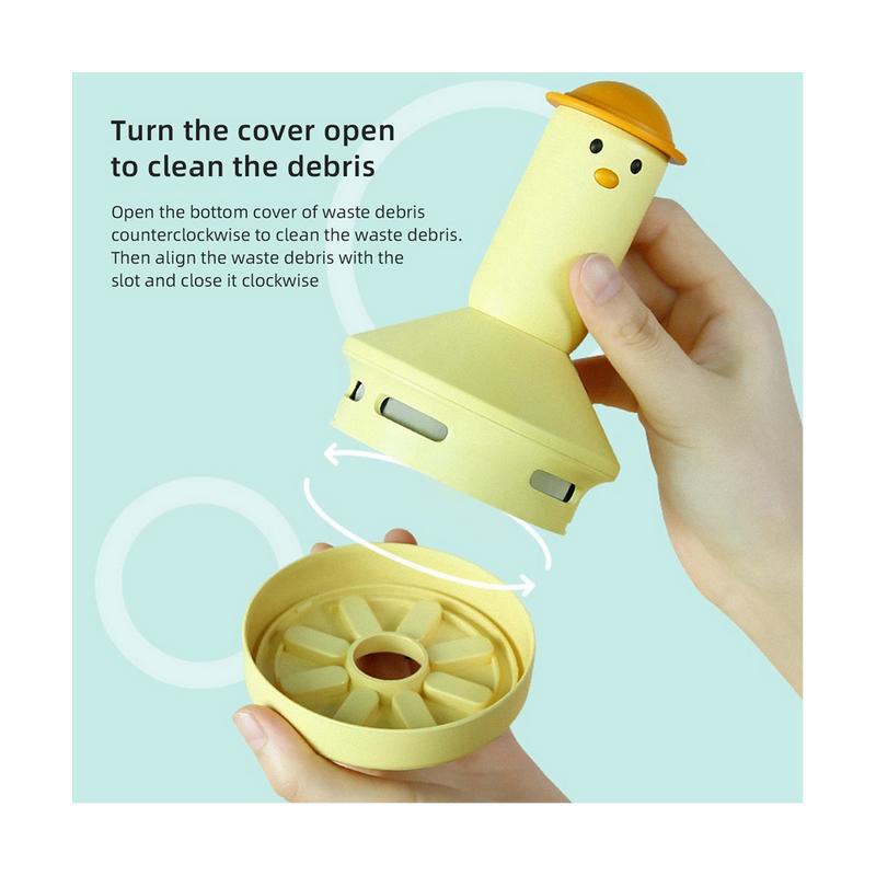 Mini Desktop Vacuum Cleaner Cute Portable Desktop Sweeper Multifunction ...