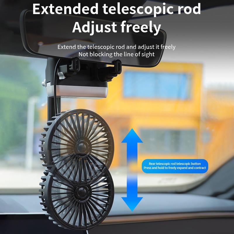 Car Mounted Fan 3 Speeds 12/24V Car Electric Fan Low Noise - TikTok ...