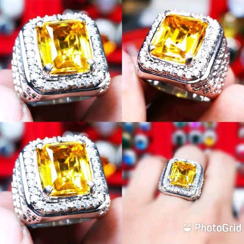 Batu Permata Natural Yellow Citrine Brazill Kotak High Quality - Shop ...