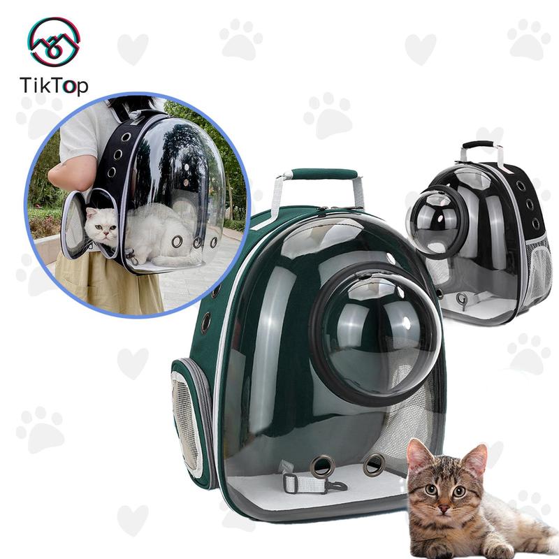 Tiktop Pet Outdoor Travel Backpack Transparent Cover Breathable ...