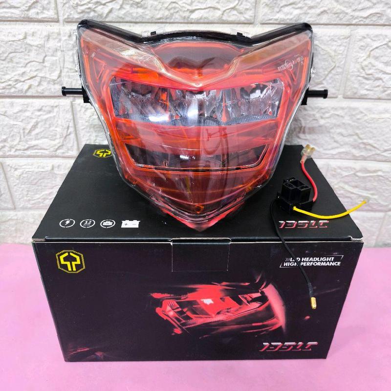 LAMPU TRANSPARENT RED DP ZHI PAT ZHIPAT LC135 V2 - V7 HEADLAMP - TikTok ...