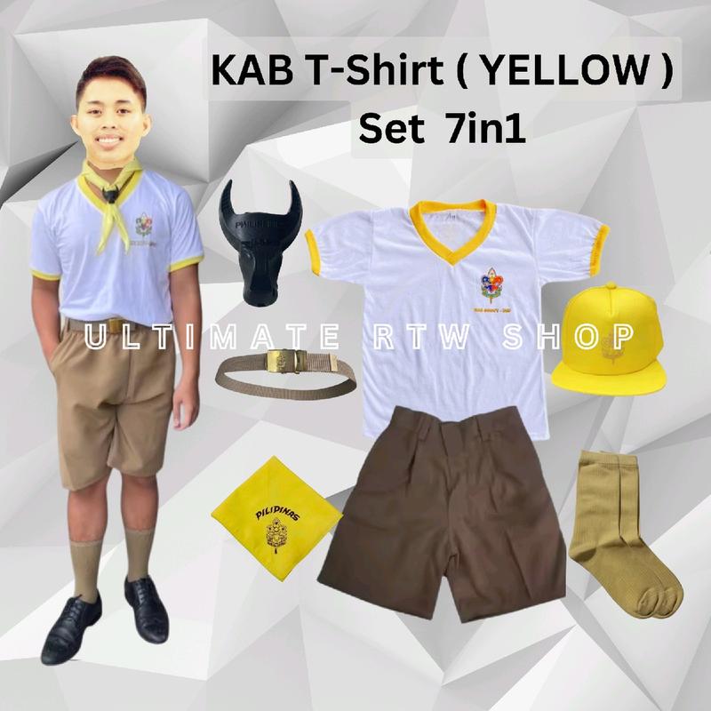 KAB T-Shirt ( YELLOW ) Set For Scouting School Uniform 7in1 - TikTok ...