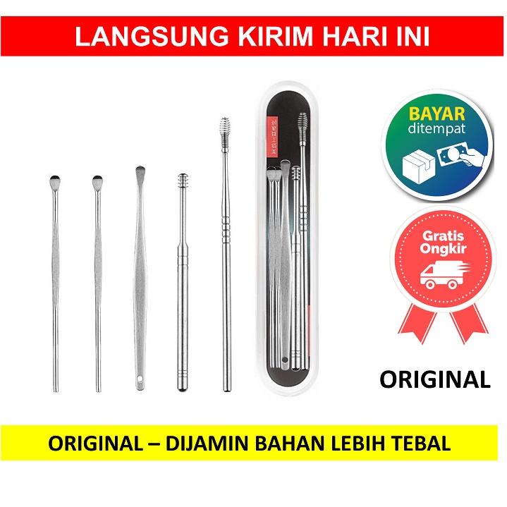 Promo Stainless Steel Earwax Alat Korek Kuping Telinga Pembersih ...