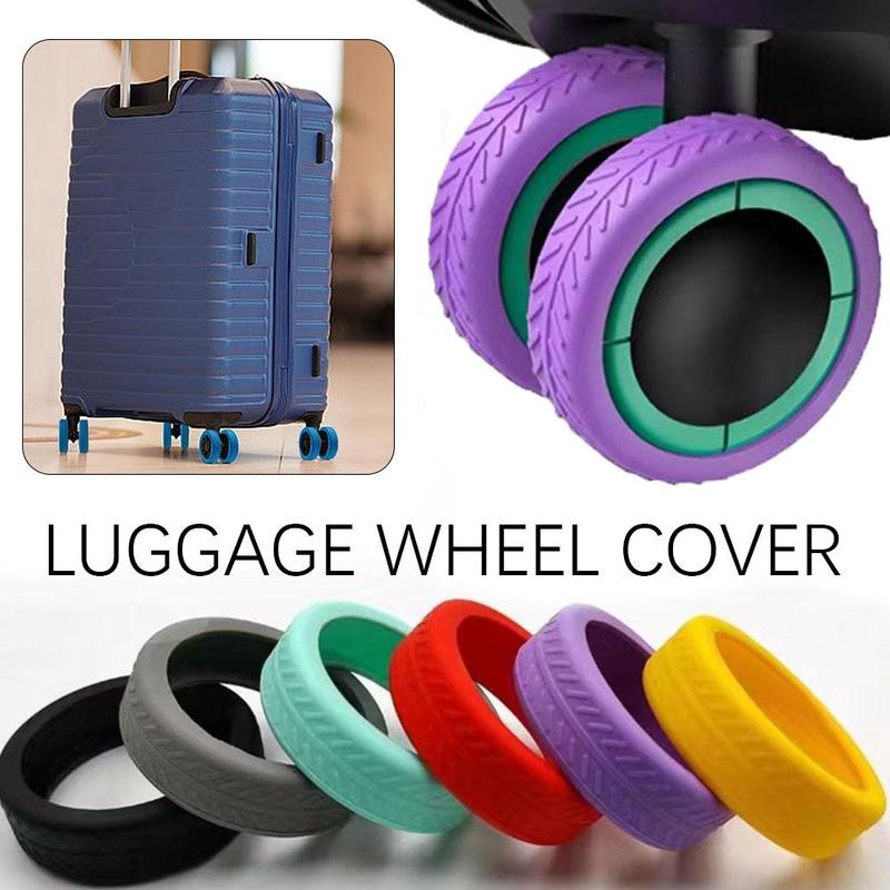 4pcs Luggage Wheel Cover Suitcase Wheels Protection Shock Caster ...