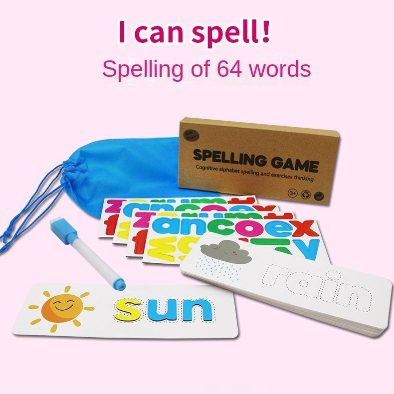 BS Spelling Game Scrabble Spelling Word Cards earning Children - TikTok ...