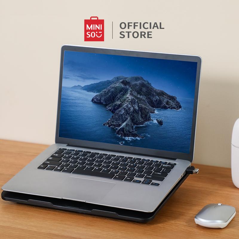MINISO Laptop Cooling Stand with Lights and Fan Kipas Pendingin - Shop ...
