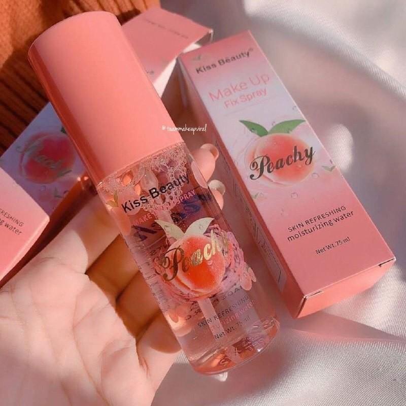 Peach Make Up Fixer Spray(75ml) Oil Control& Long-lasting - TikTok Shop ...