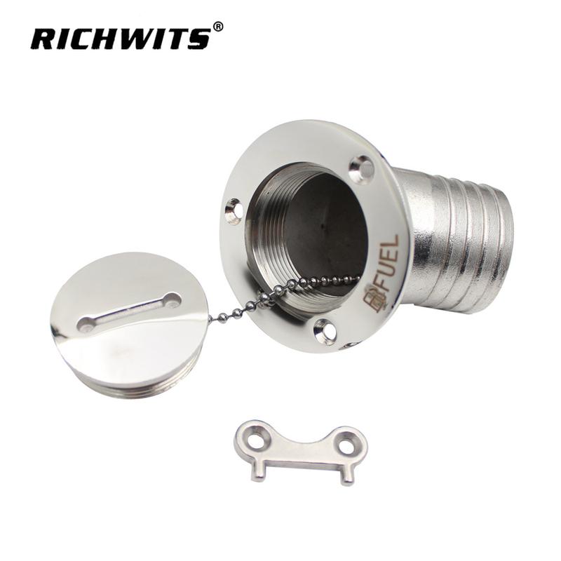 RICHWITS Stainless Steel 316 Fuel Filler Cap RV Yacht Oil Compartment ...